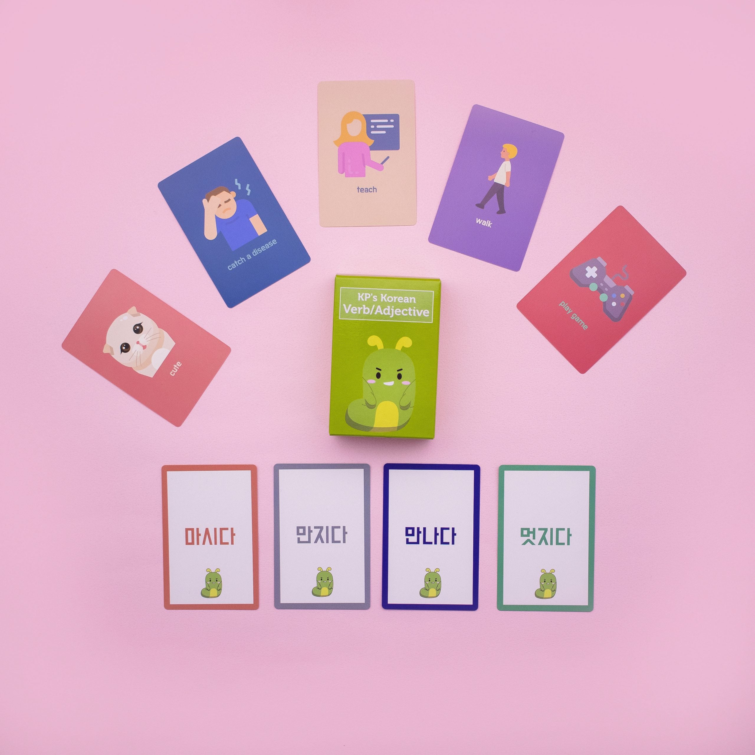 S&C Korean Flash Cards Set - Soo and Carrots - Learn Korean Words ...